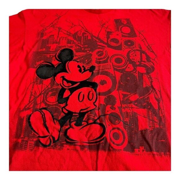 Disney | Shirts | Disney Mickeymouse 3d Velvet Retro Tshirt Size 2xl ...